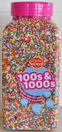 Sprinkles 100's & 1000's 1150g Tub Dollar Sweets – Evoo Quality Foods