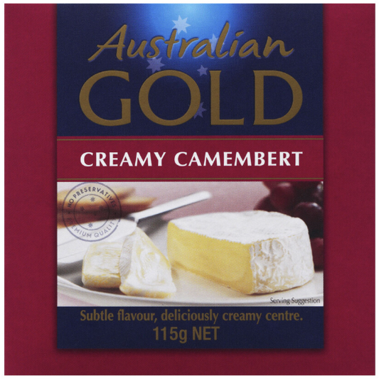 Camembert Creamy Cheese 115g Aussie Gold – Evoo Quality Foods