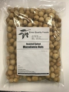 Macadamia Nut Whole Salted & Roasted 1kg Bag Evoo QF – Evoo Quality Foods