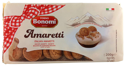 Amaretti Biscuits 200gm packet - Bonomi – Evoo Quality Foods